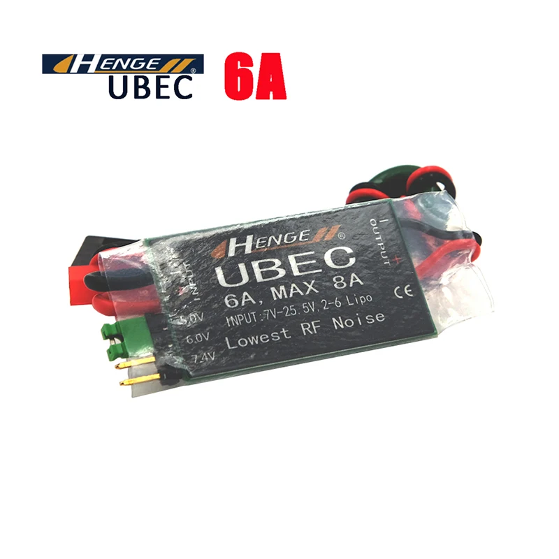 HENGE 6A UBEC 5V/ 6V/ 7.4V Switchable Mode BEC Voltage Stabilizer ...