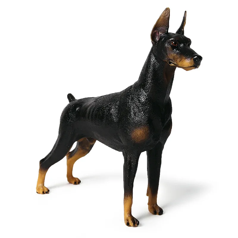 Simulation-Doberman-Animals-Figure-Collectible-Toys-Dog-Animal-Action ...