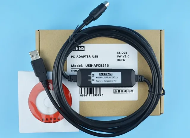 Wiring & Connecting Portable USB-AFC8513 for Panasonnic FP0/FP2/FP-X/FP ...