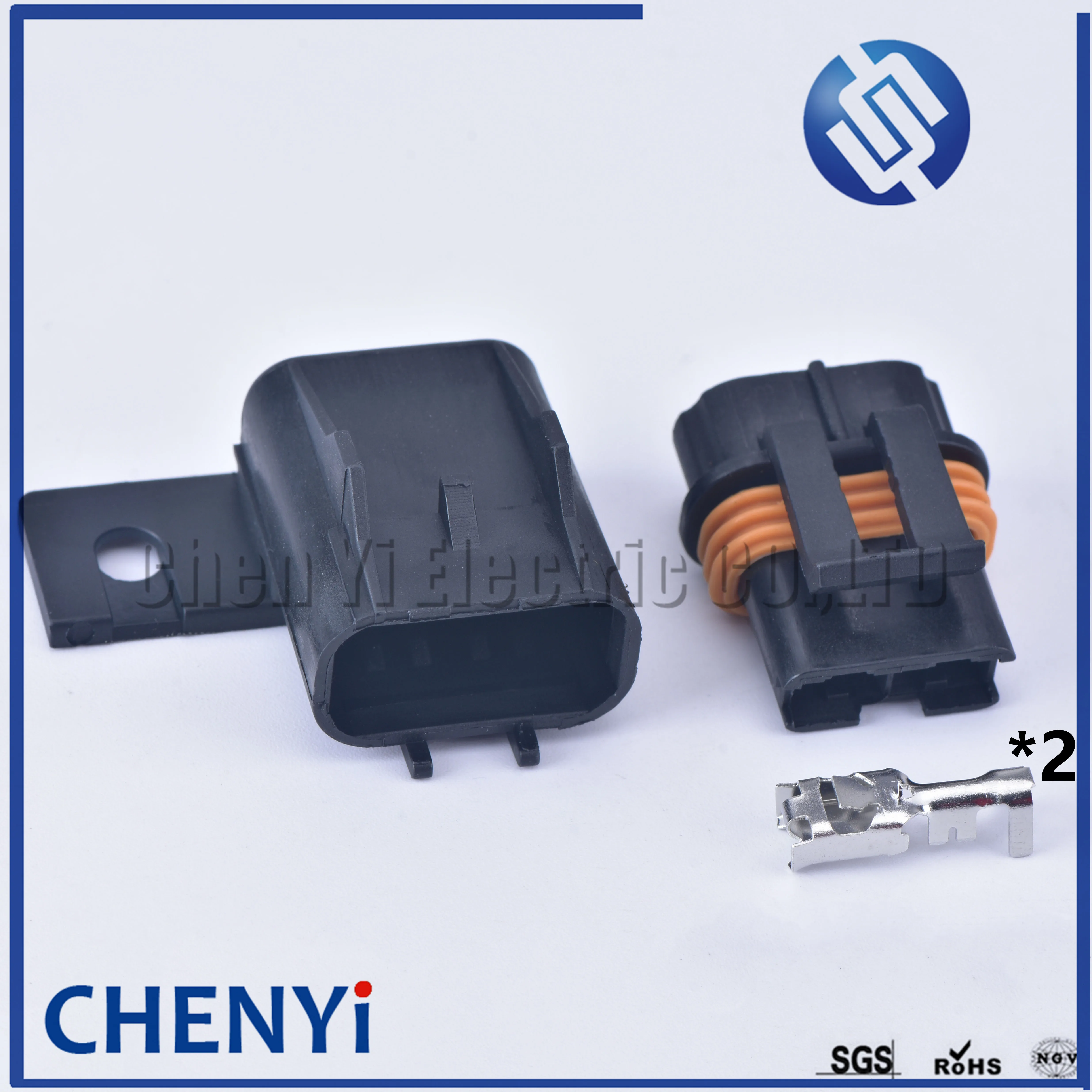 1-Set-Delphi-2-pin-Female-Connector-sealed-Automotive-electrical ...