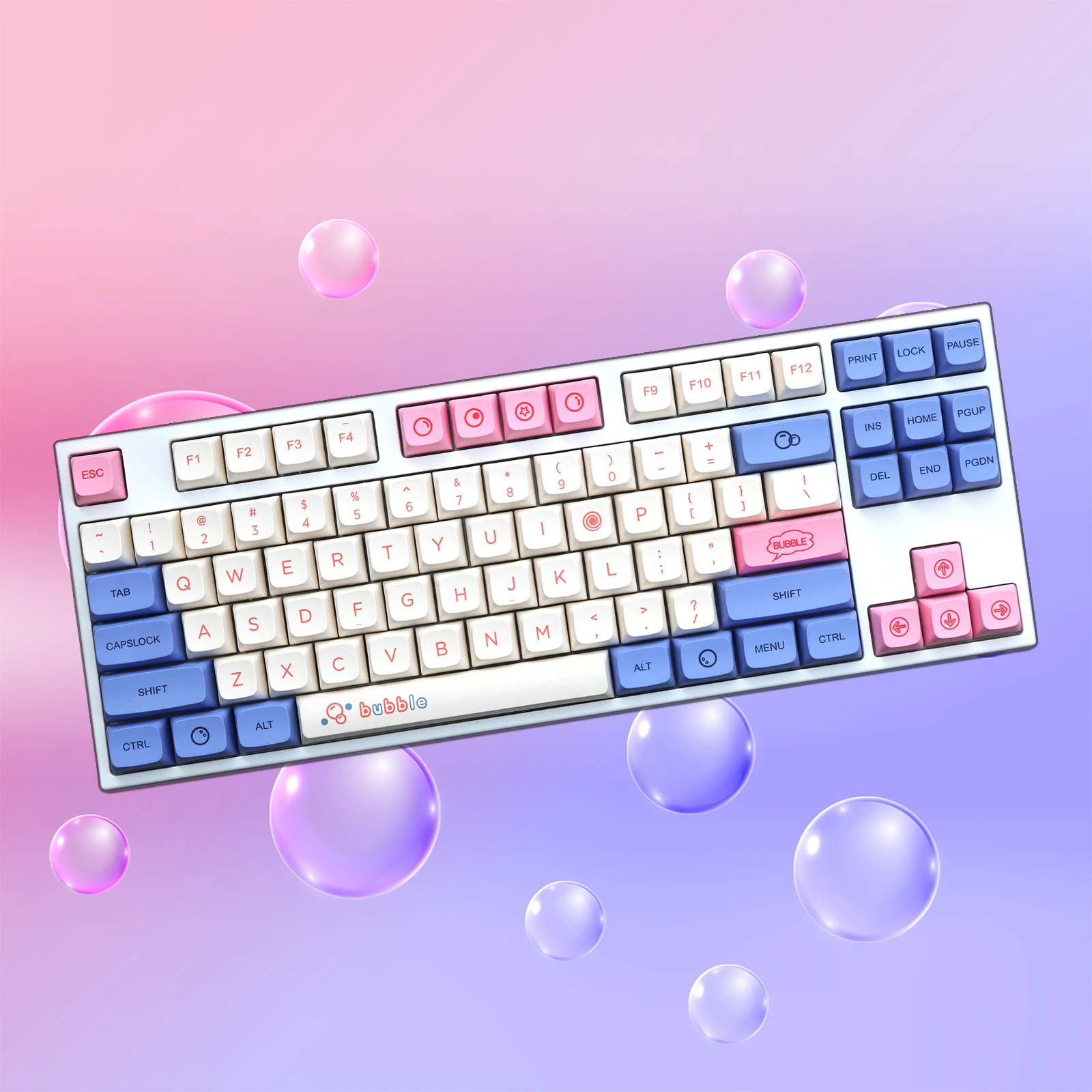139-Keys-set-Cute-Bubble-Theme-PBT-Dye-Subbed-Key-Caps-For-MX-Switch ...