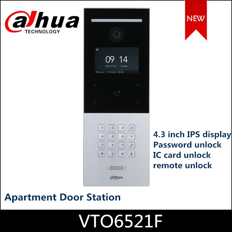 2020 New Dahua 2MP IP Video Inthecoms VTO6521F Multiple unlock modes ...