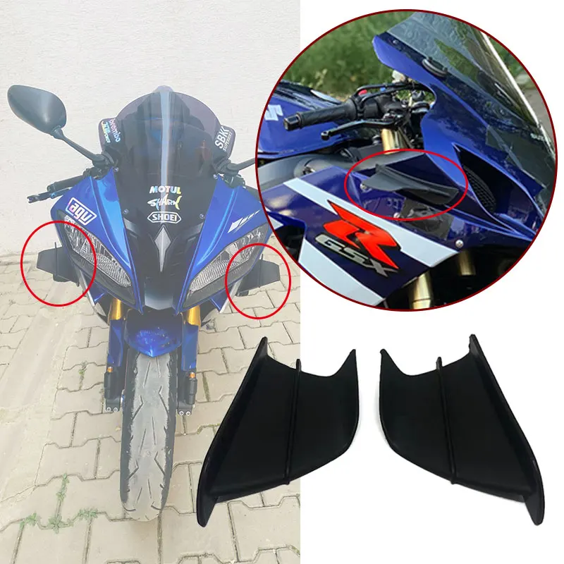 Motorcycle Winglet Aerodynamic Wing Kit Spoiler For Yamaha MT-07 MT-09 ...