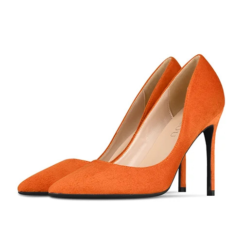 Black Elongated Classic Pointed Toe Pumps - Sissy Dream