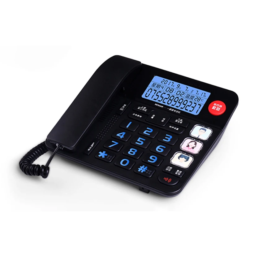 Corded-Amplified-Landline-Phone-with-Speakerphone-and-Photo-Frame ...