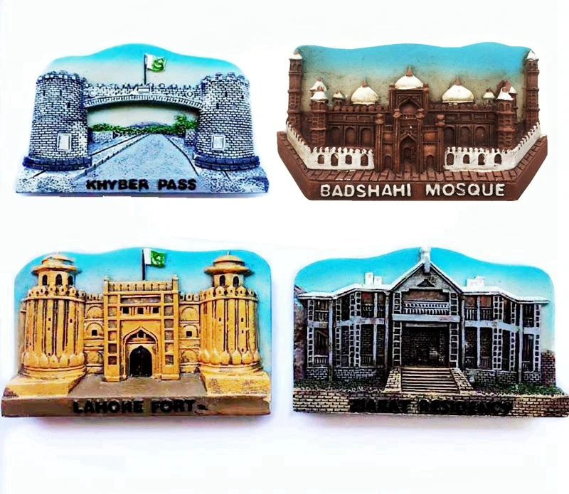 New-Hand-Painted-Badshahi-Mosque-Lahore-Pakistan-3D-Fridge-Magnets ...