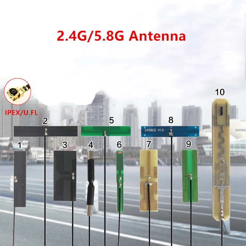 2.4g 5g 5.8g dual frequency antenna built in FPC soft board antenna ...