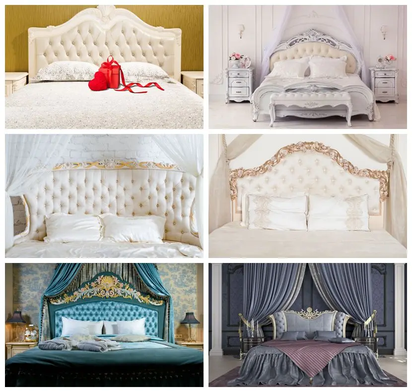 Laeacco Living Room Headboard Texture Bed Heart Gift Wooden Board Photo ...