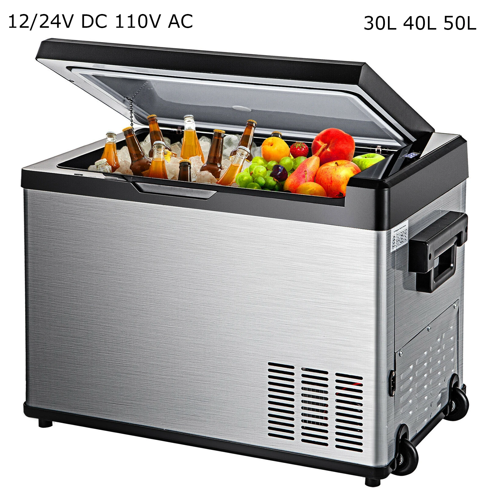 VEVOR Portable Outdoor Refrigerator Car Fridge 12-Volt Camping With ...