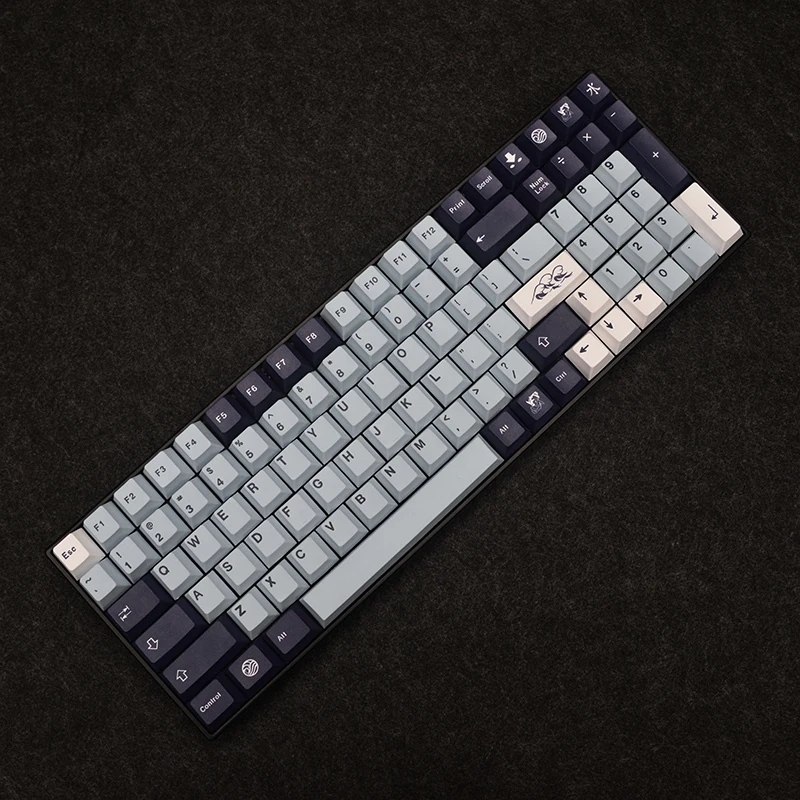 Chaves Gmk Mizu Pbt Keycap Cherry Profile Dye-sub Keycaps Para Teclado ...