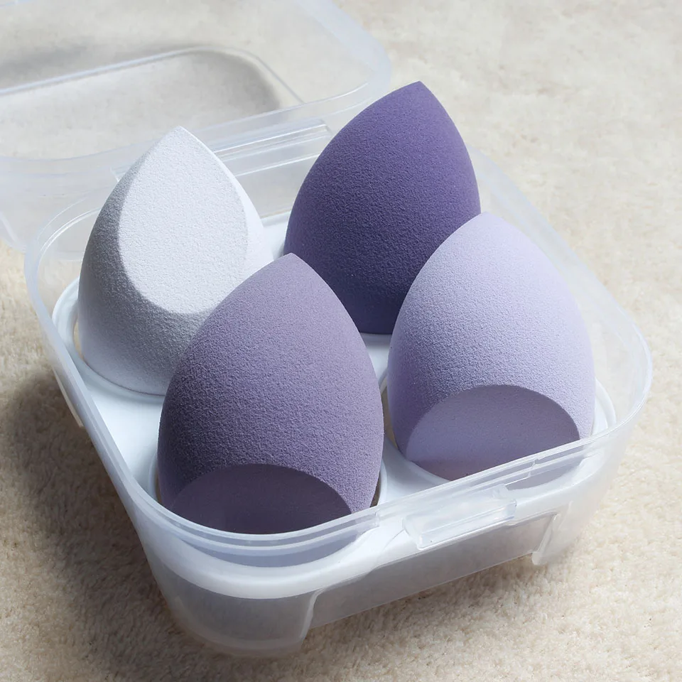 4pcs-Makeup-Sponge-Set-Purple-Blender-Bulk-Beuty-Makeup-Tool-Cosmeticos ...