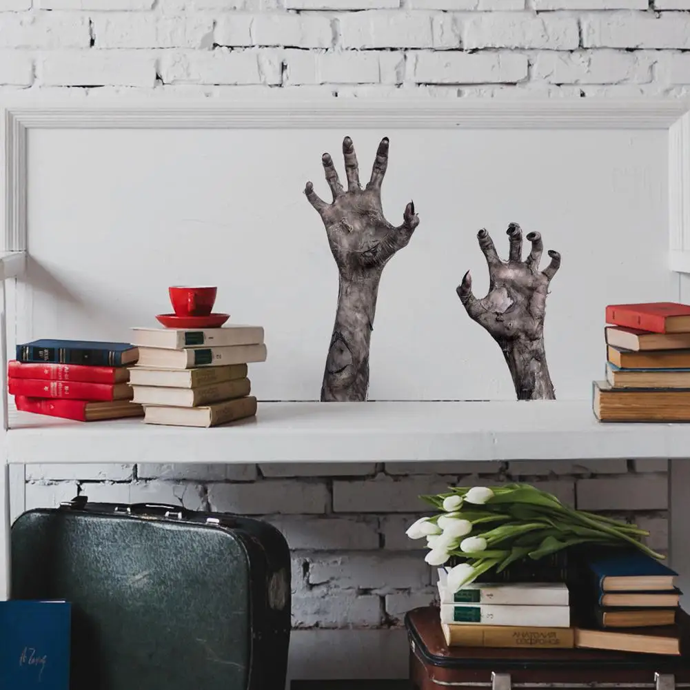 Ghost Hand Halloween Wall Sticker Horror Glass Window Living Room ...