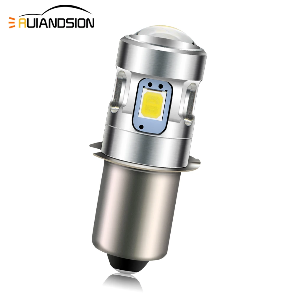 RUIANDSION 1Pcs P13.5S PR2 LED Bulb 2Cell 4Cell Maglite Flashlight Accessories Torch Warm Cool ...