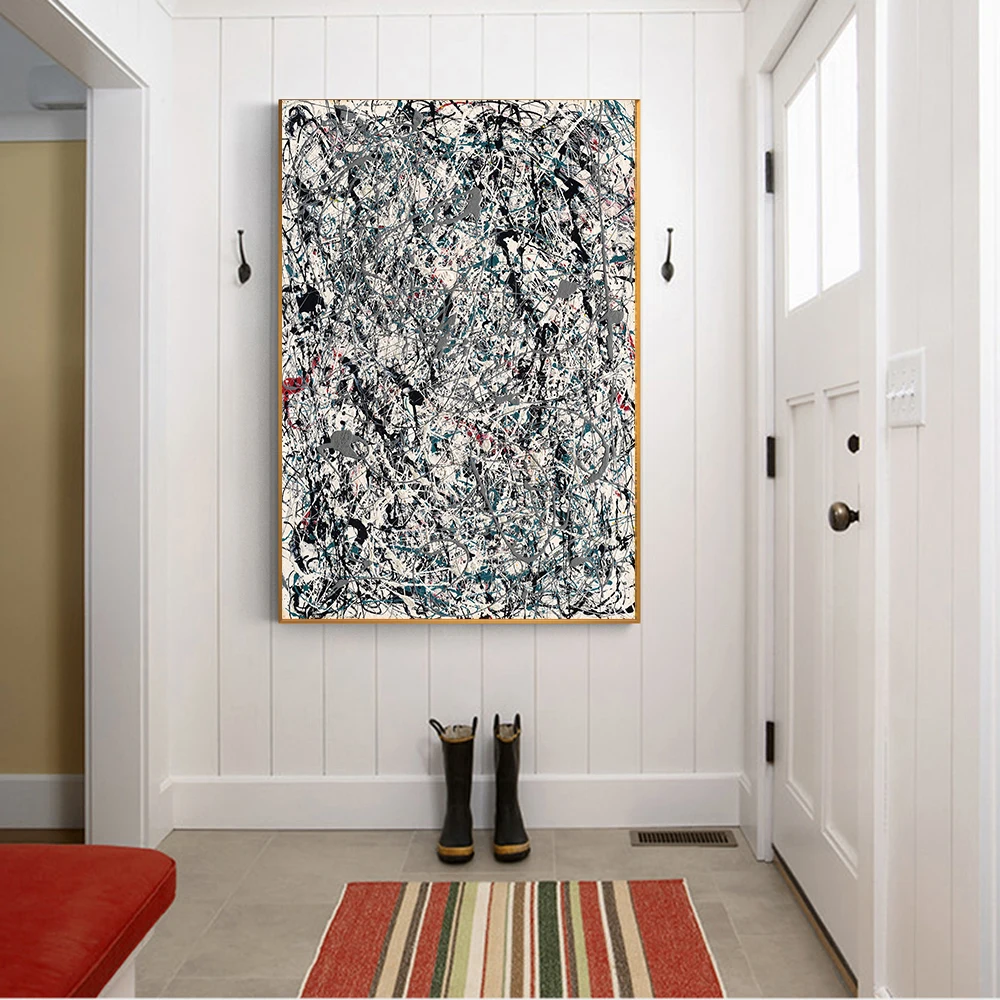Citon Jackson Pollock《Number 19》Canvas Modern Art Oil Painting World ...