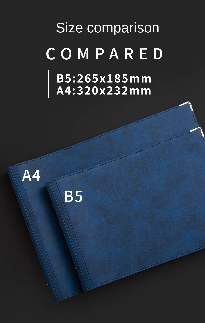 Feuillet mobile,Bloc-notes Horizontal à feuilles mobiles A4-B5,bloc ...