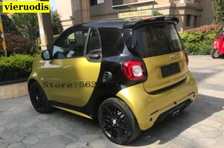 For Smart Fortwo 453 Spoiler Carlsson Abs Material Car Rear Wing Primer ...