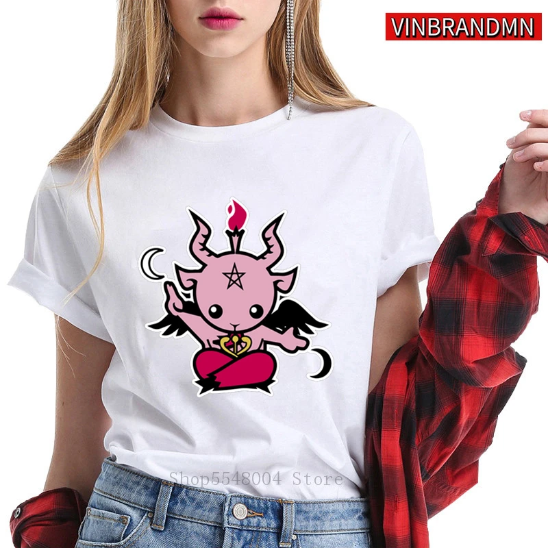 블랙 커피 반팔 티셔츠 magic devil Cool satan evil Hipster Streetwear t shirt ...