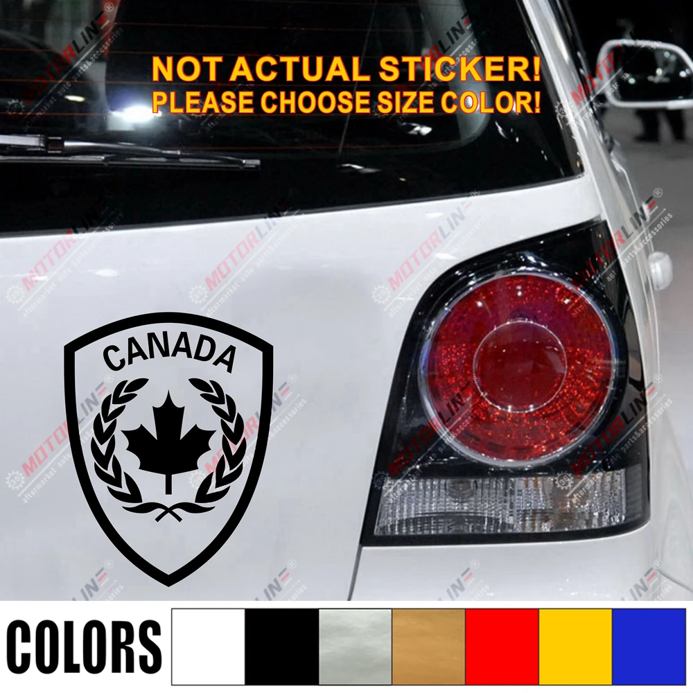 Canada Canadian Army Nationality Car Truck Decal Sticker Vinyl Die cut ...