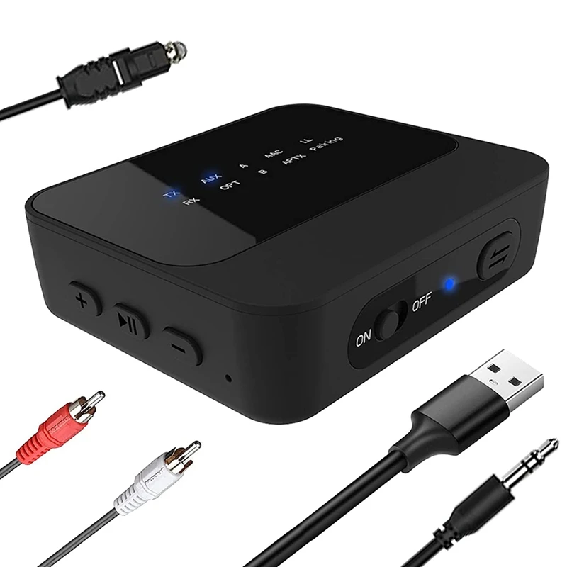 Receptor transmisor Bluetooth 5,0, adaptador de Audio inalámbrico, 2 a ...