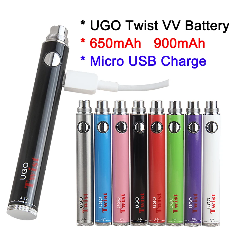 UGO-Twist-Vaporizer-510-Thread-Variable-Voltage-Vaper-Ecigs-Battery ...