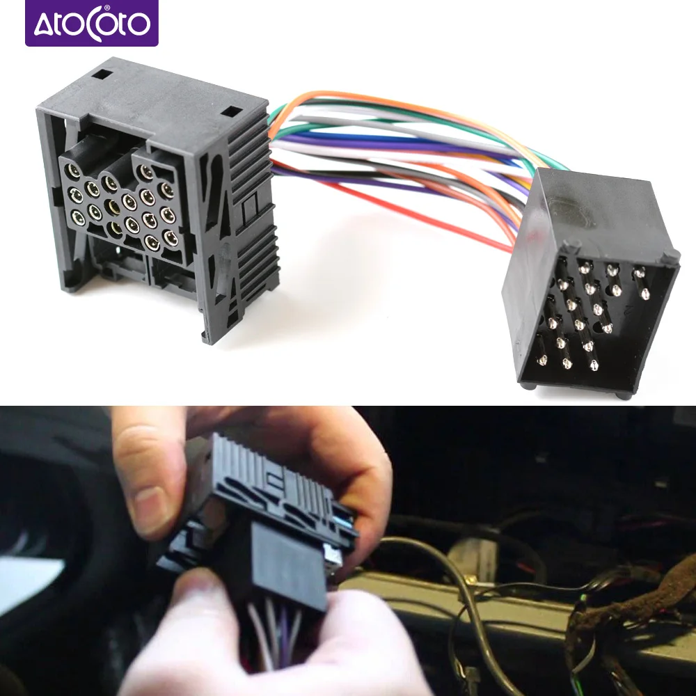 Car-17-Pin-ISO-Wiring-Harness-Adapter-for-BMW-1996-2001-E46-E39-CD ...