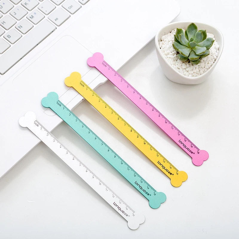 Coloffice Aluminum Creative Cartoon Cute Bone Shape Ruler Bookmark ...