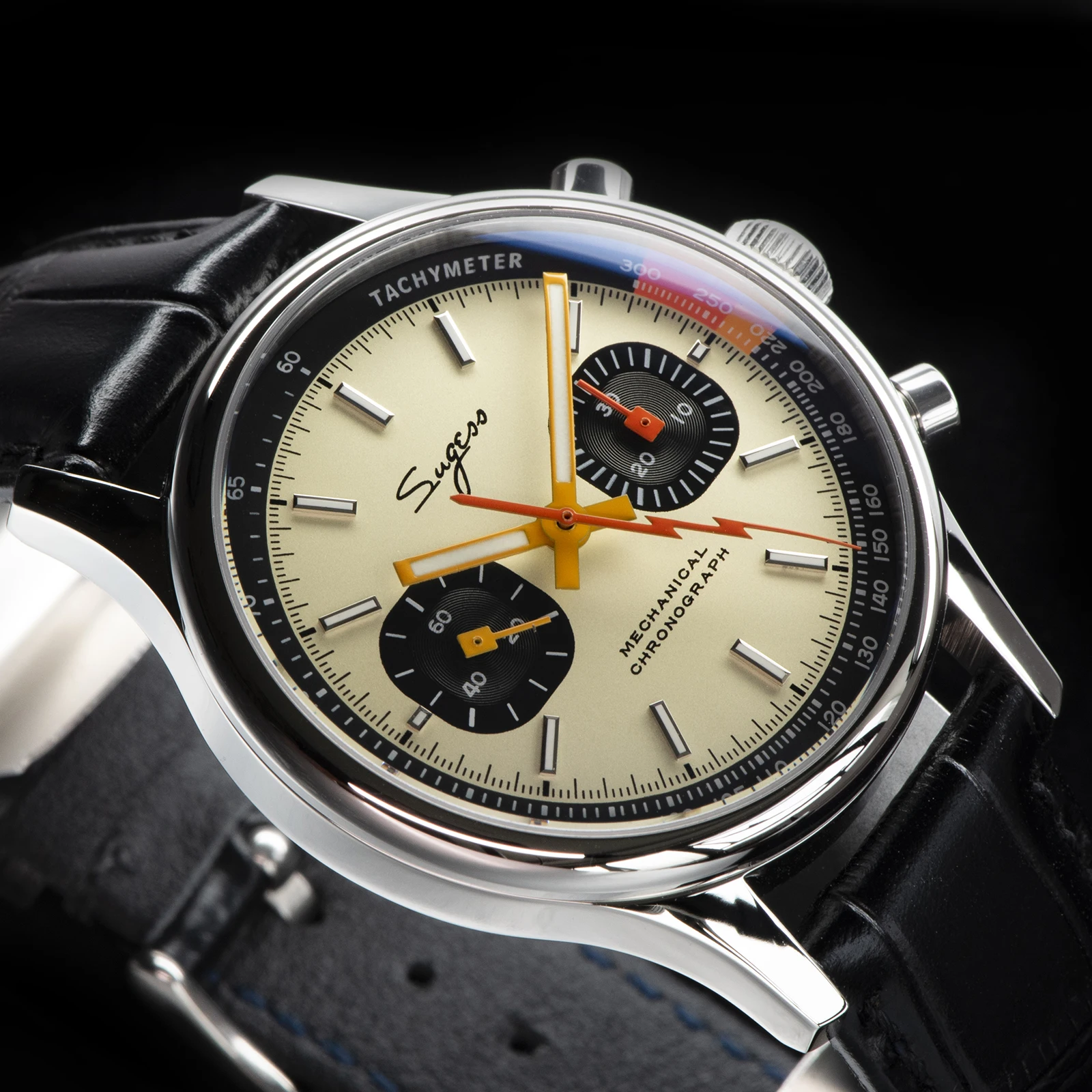 Sugess New Business Watch Mechanical Chronograph St19 Seagull Swaneck ...