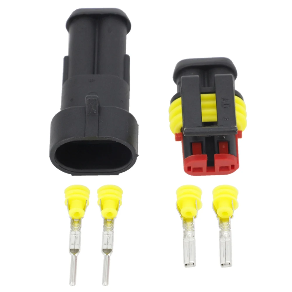 10 Sets 2 Pin 1.5mm Connectors,DJ7021-1.5 Waterproof Electrical Wire ...