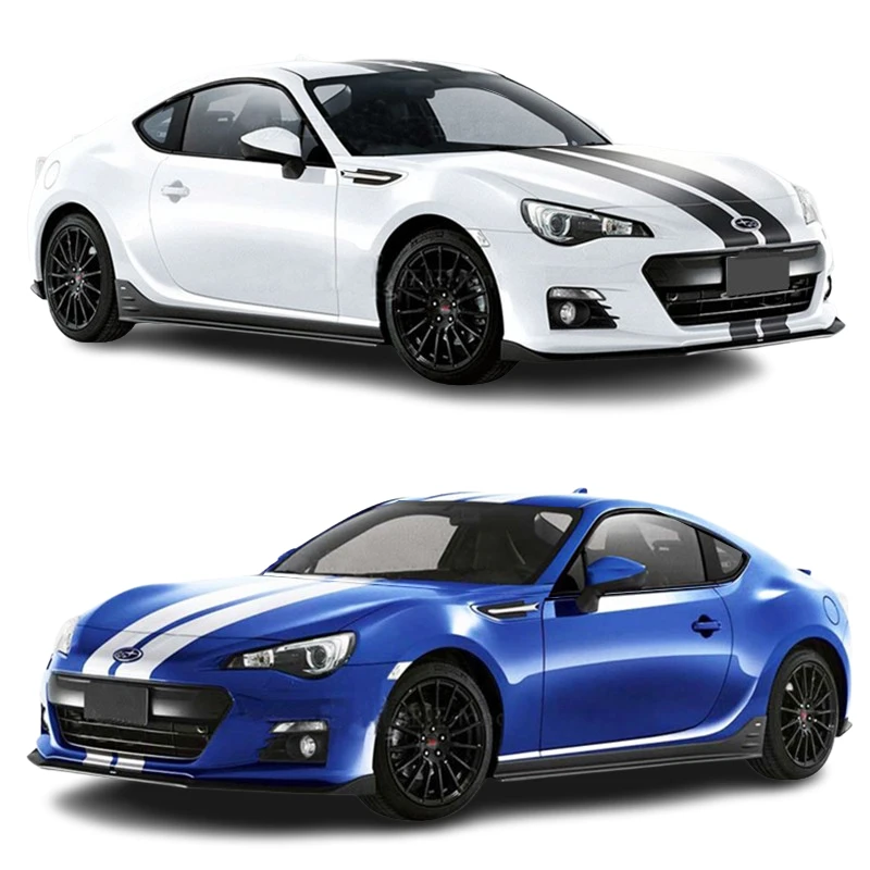 Sport Racing Car Sticker Bonnet Hood Stripe Vinyl Decals For Subaru Brz ...