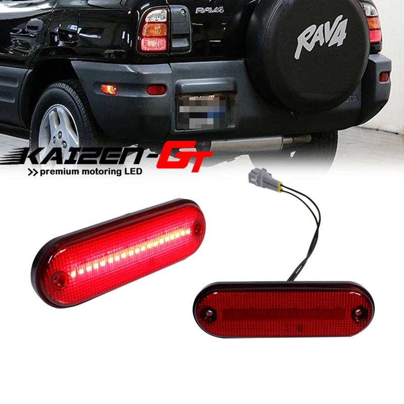 Error-Free-Smoked-Red-Lens-Red-LED-Car-Rear-Side-Marker-Lights-Driving ...