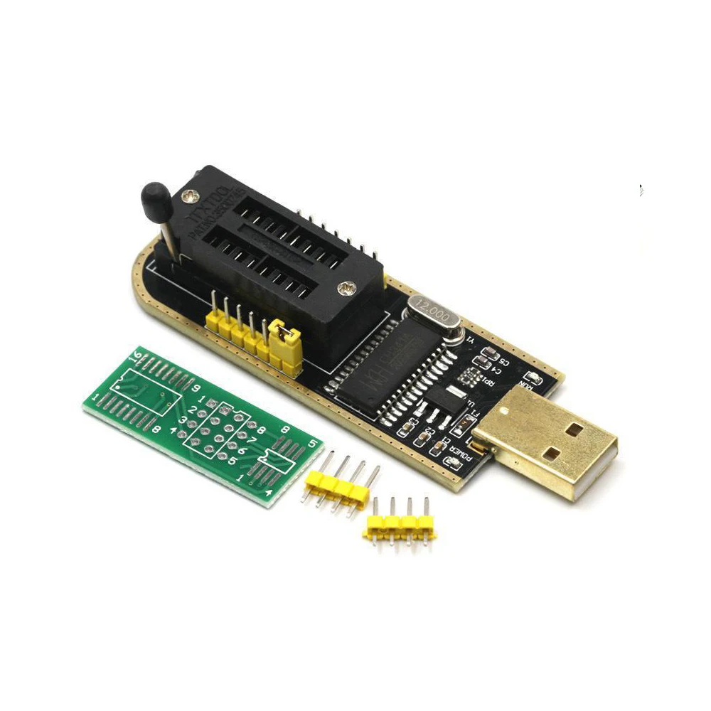 Ch341a 24 25 séries para eeprom flash bios usb programador módulo soic8 ...