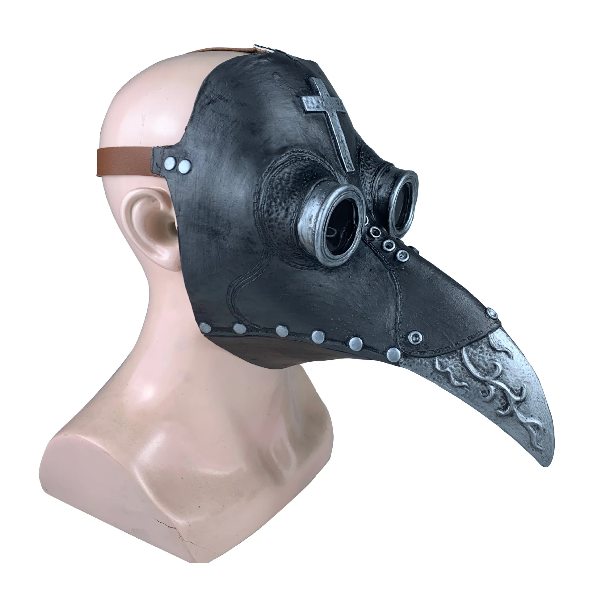 Halloween Horror Retro Cross Doctor Beak Cosplay Mask - AllCosplay.com