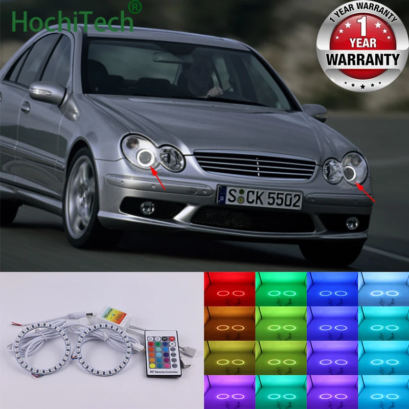 For-Mercedes-Benz-C-CLASS-W203-2001-2007-High-Quality-Multi-Color-Angel ...