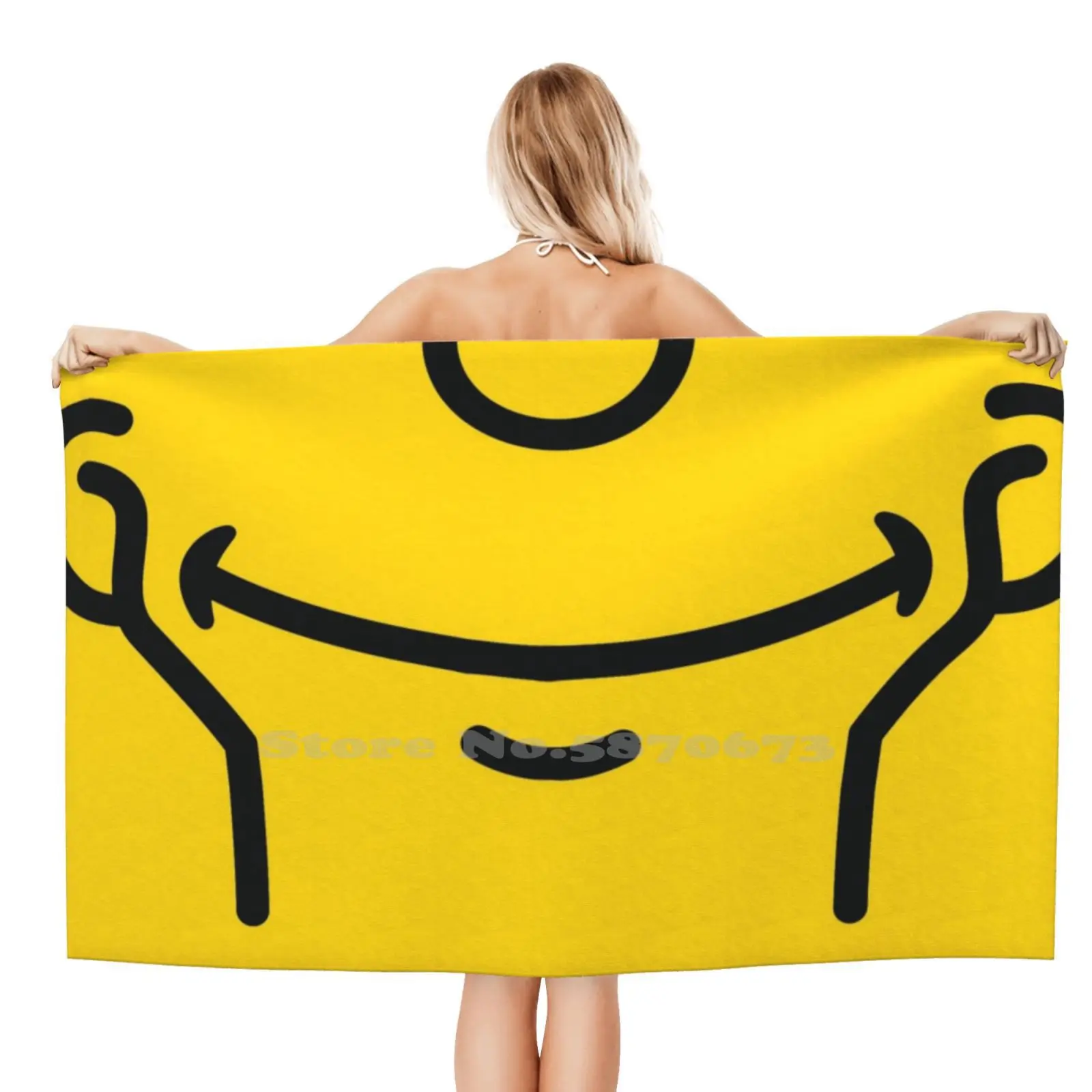 Unisex-Style-Soft-Comfortable-Bath-Towel-Outdoor-Funny-Trendy-Cartoon ...