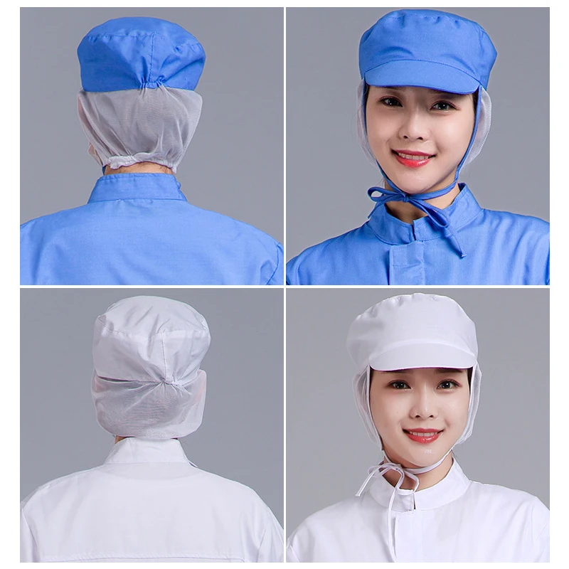 Women Men Mesh Visors Caps Chef Waiter Work Wear Hat Kitchen Restaurant ...