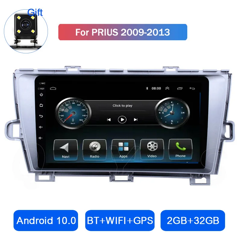 2G-32G-Android-10-Car-Radio-Head-Unit-Player-Wifi-For-Toyota-Prius-2009 ...