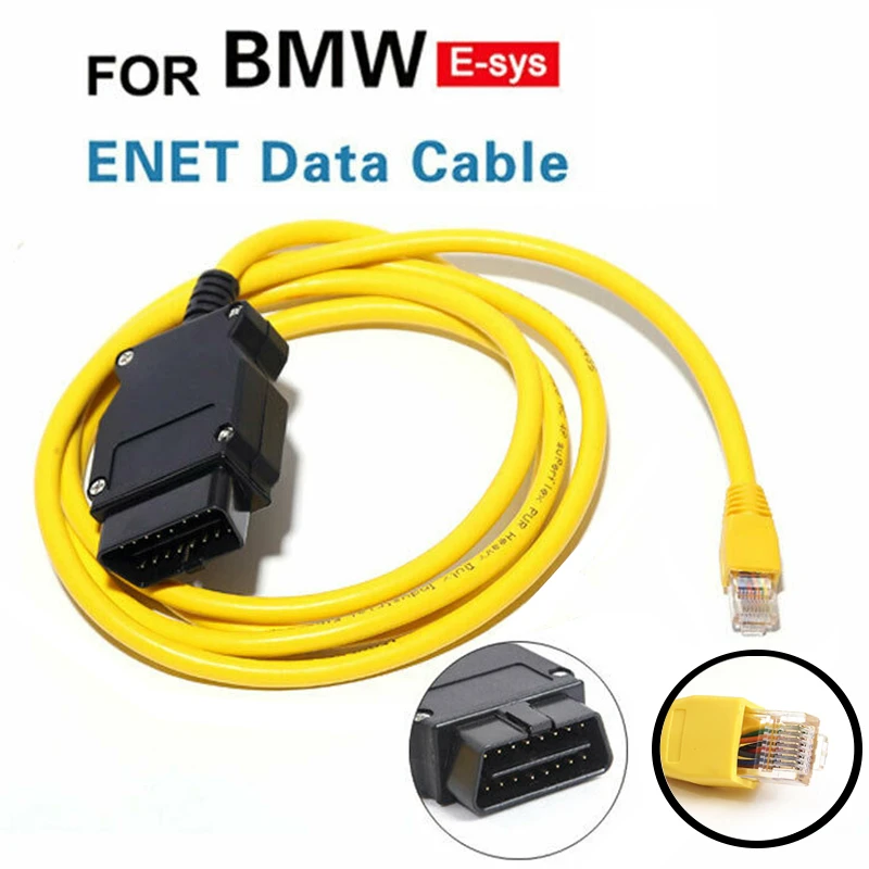 NEW Ethernet to OBD For BMW F Series ENET Cable E SYS ICOM 2 Coding ...