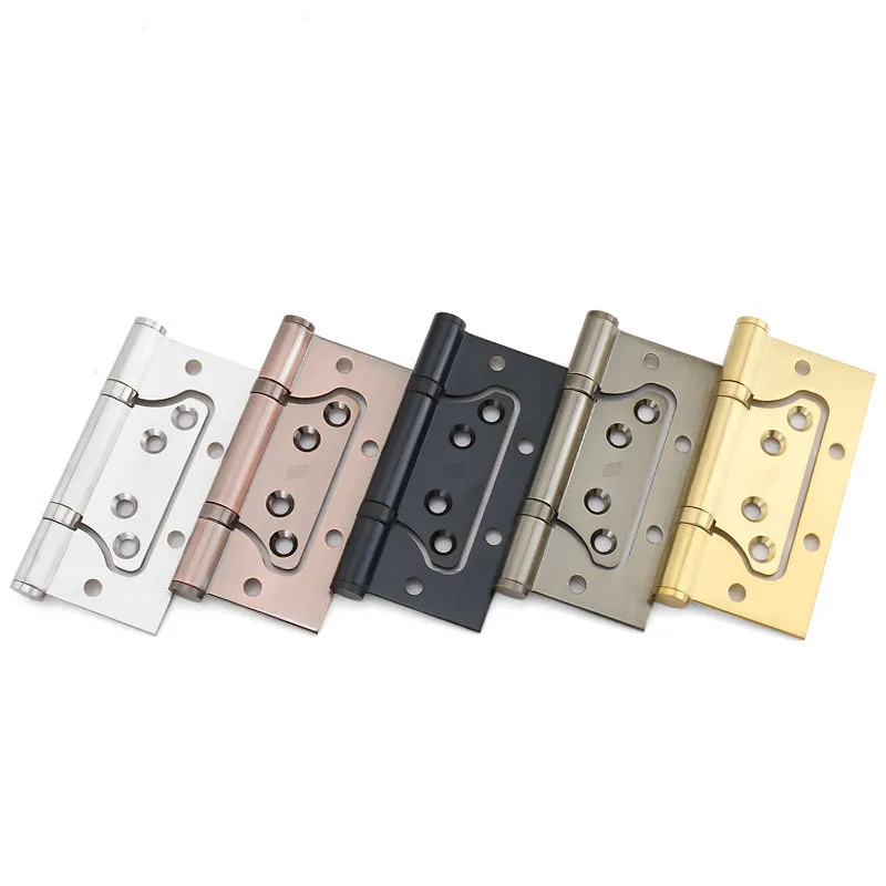 Stainless Steel Bearing Slotted Solid Wood Door Black Hinge Hinge ...