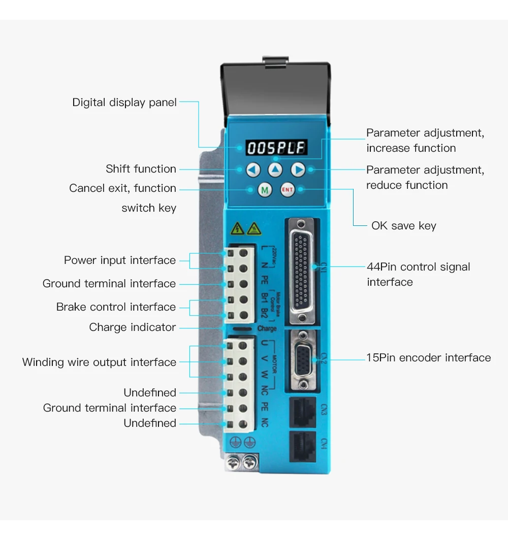 Hybrid Step Servo Motor Driver 3HSS2208H Input Voltage AC180-250V Mat ...