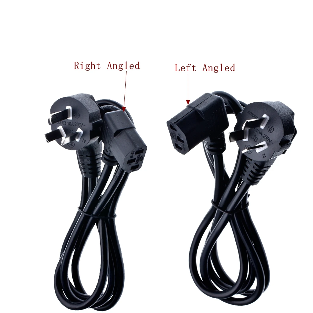 Australia Male Plug To C13 Angle Left / Right Power Cord 10a C13 To Au ...