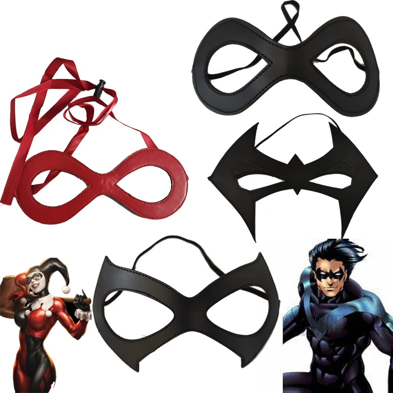Superhero Harley Joker Nightwing Bat Eyewear Cosplay Mask - AllCosplay.com