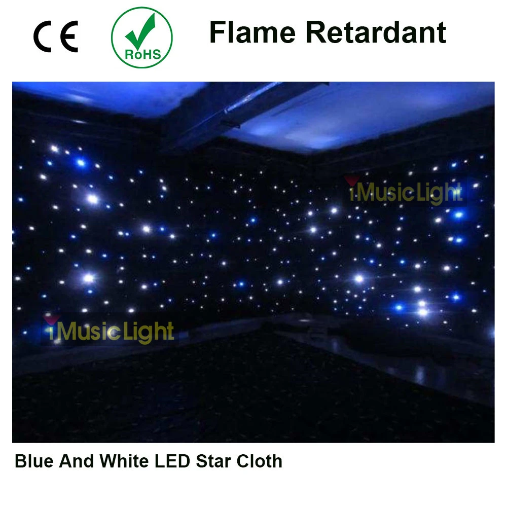 6mx12m DMX StarCloth BW DJ backdrop LED star cloth Stage Drape|dj ...