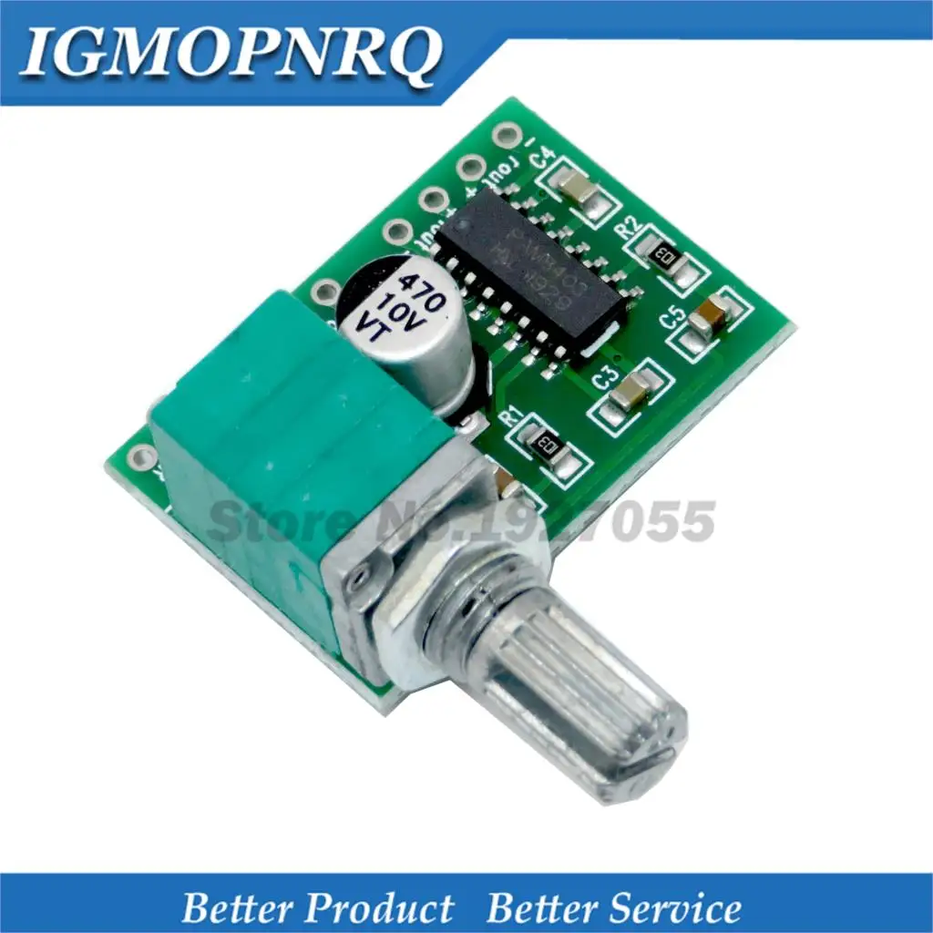 Pam8403 5v Power Audio Amplifier Board 2 Channel 3w W Volume Control ...