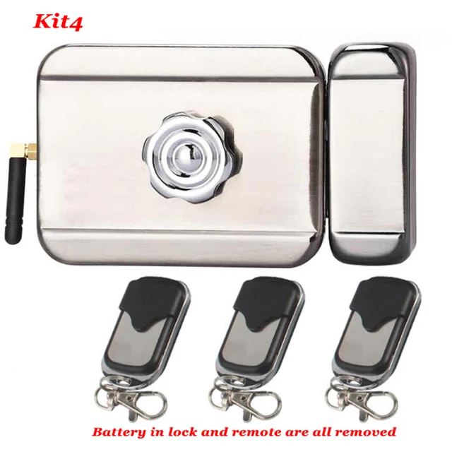 AA Battery Driven Remote Control Electric Lock Hidden Door Lock Key ...