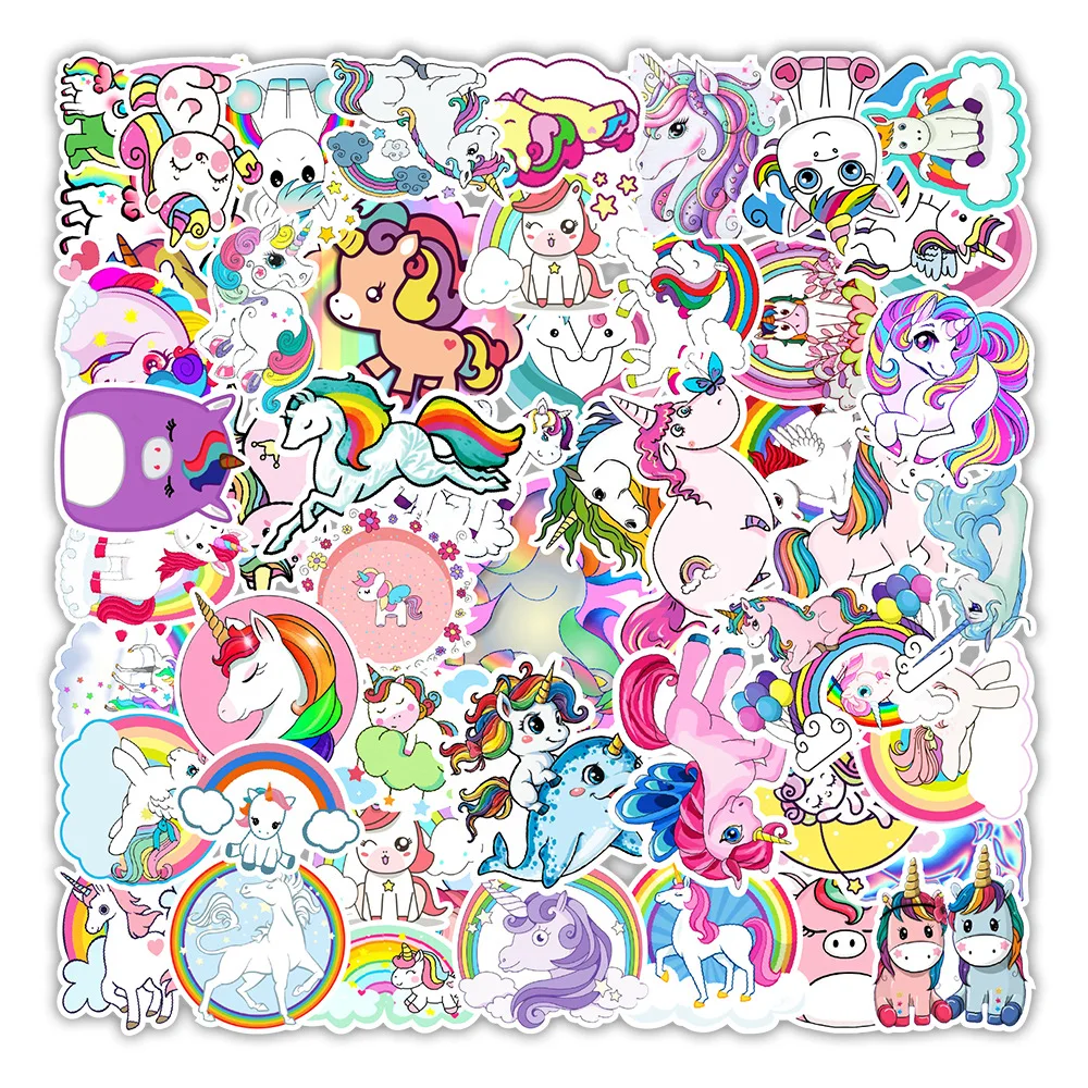 Cute Unicorn Laptop Stickers | Sticker Waterproof Unicorn | Sticker ...
