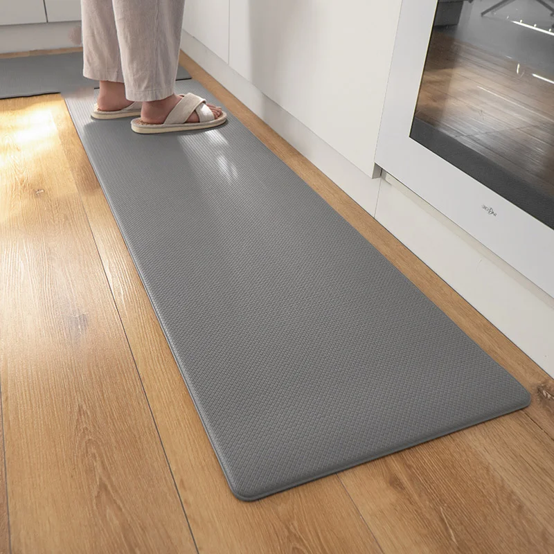 PVC Kitchen Carpet Leather Long Floor Mat for Bedroom Living Room ...