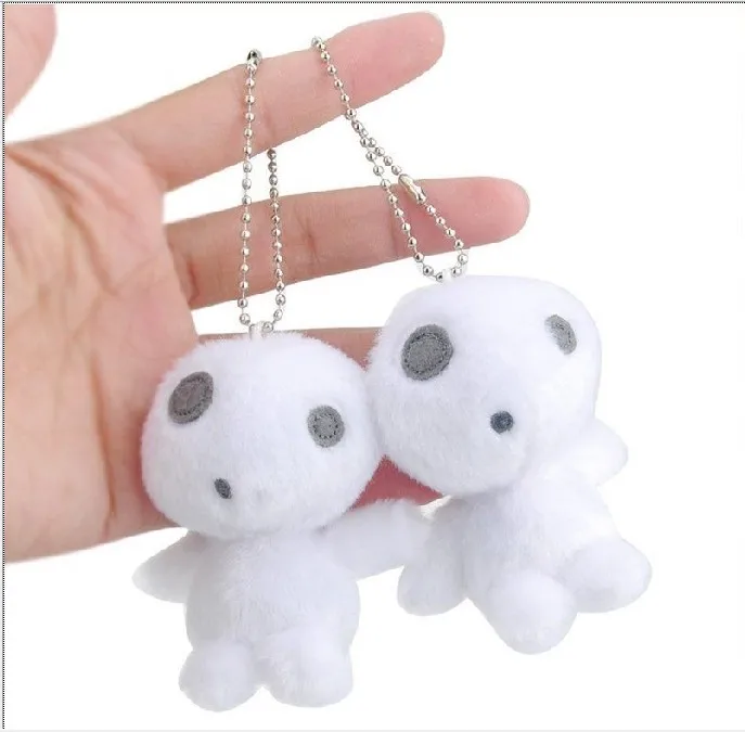 Anime Princess Mononoke Plush Keychain Pendant - KawaiiMerch.com