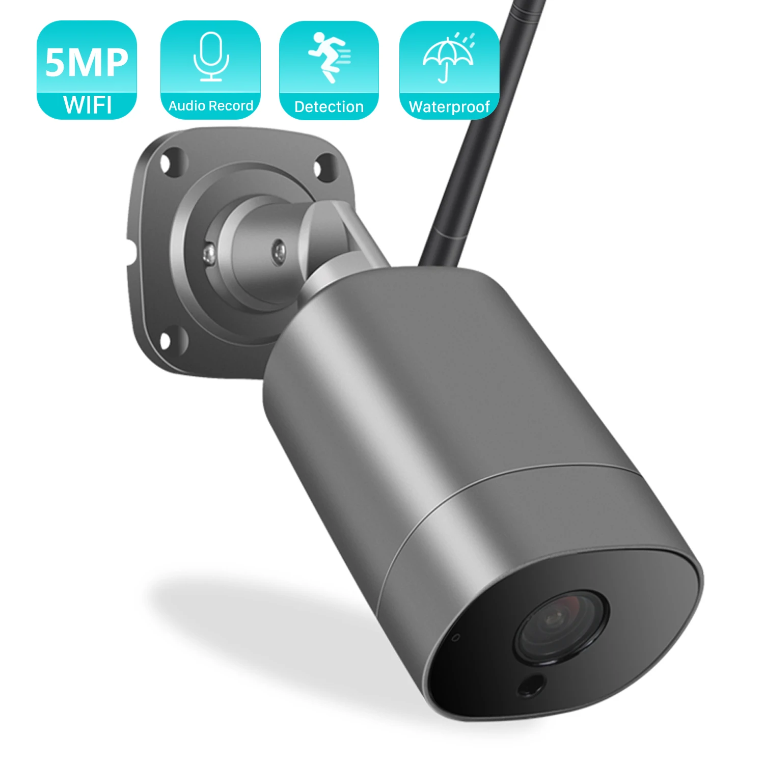 BESDER H.265 Outdoor 5MP/2MP Two way Audio IP Camera IP66 Waterproof ...