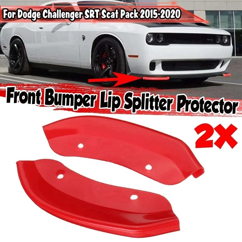 Red Front Bumper Lip Splitter Protector Replacement for Dodge ...