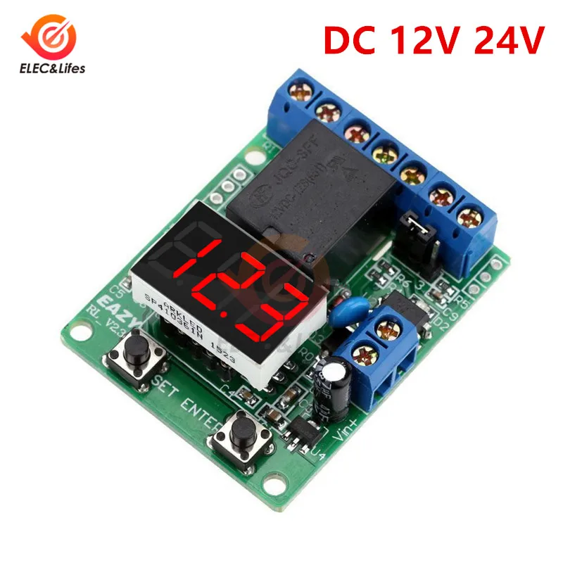 DC 12V 24V Digital Voltage Control Relay Module Relay Switch Control ...